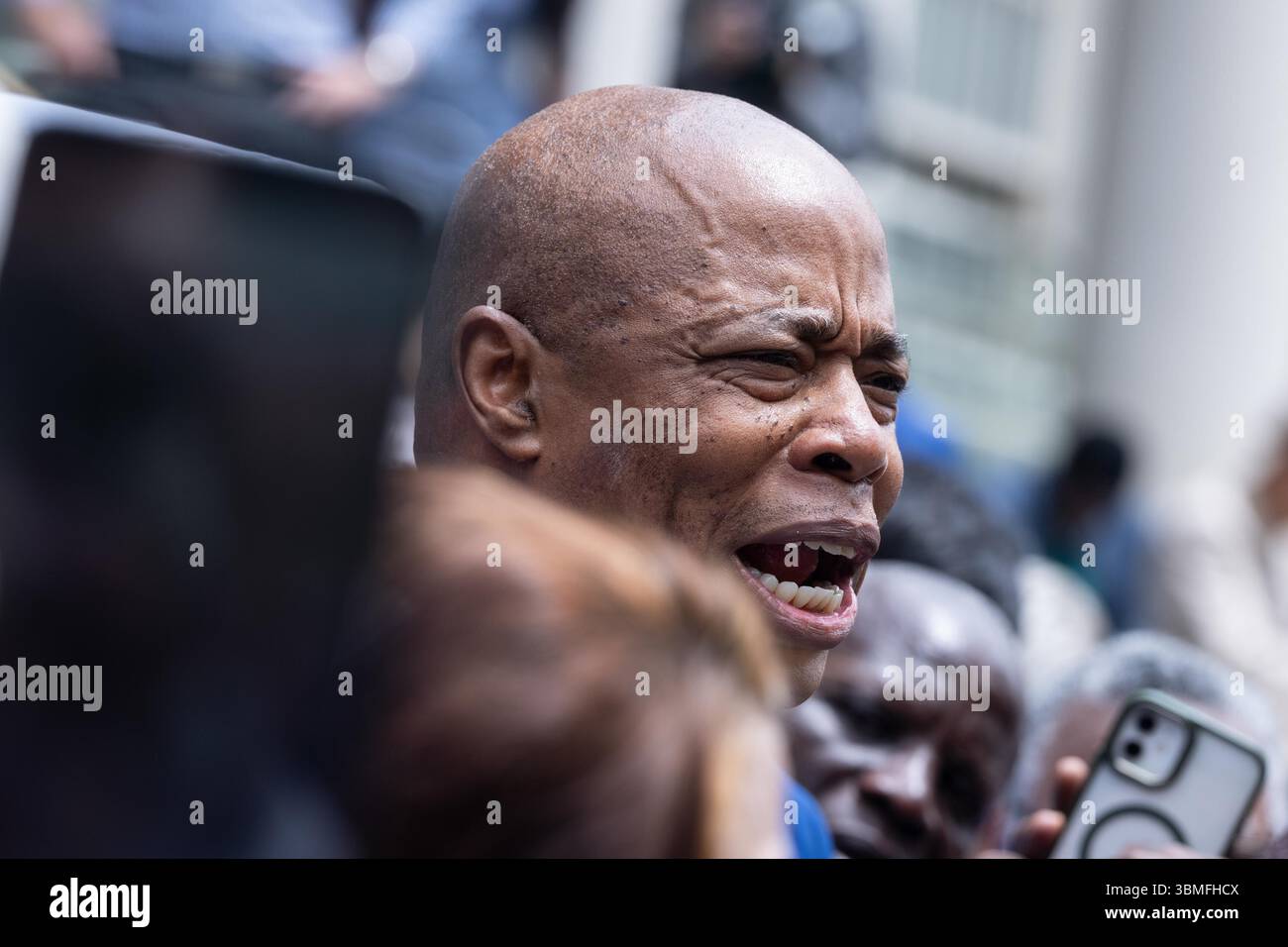 June 26, 2025, Bronx, New York, USA: Mayor Eric Adams launches ...