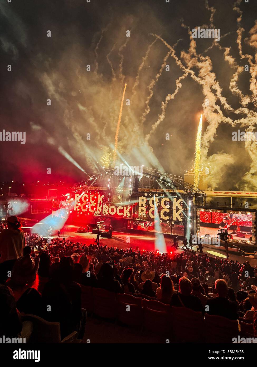 Calgary, Alberta - July 4, 2024: Fireworks and performances at the ...