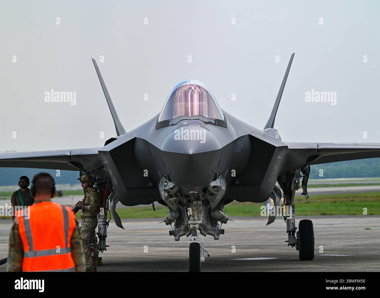 Airmen from the 158th Fighter Wing perform rearming and refueling ...