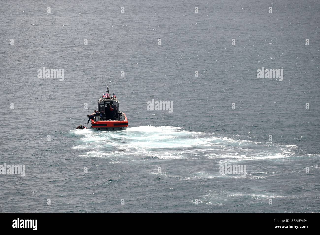 Legend-class U.S. Coast Guard Cutter Stratton (WMSL 752) small boat ...
