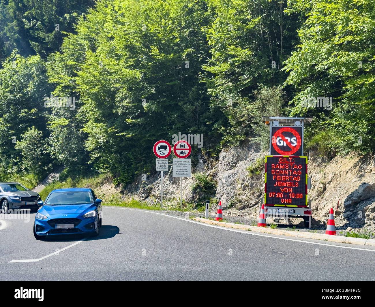 Closed secondary roads in Austria on weekends are intended to prevent ...