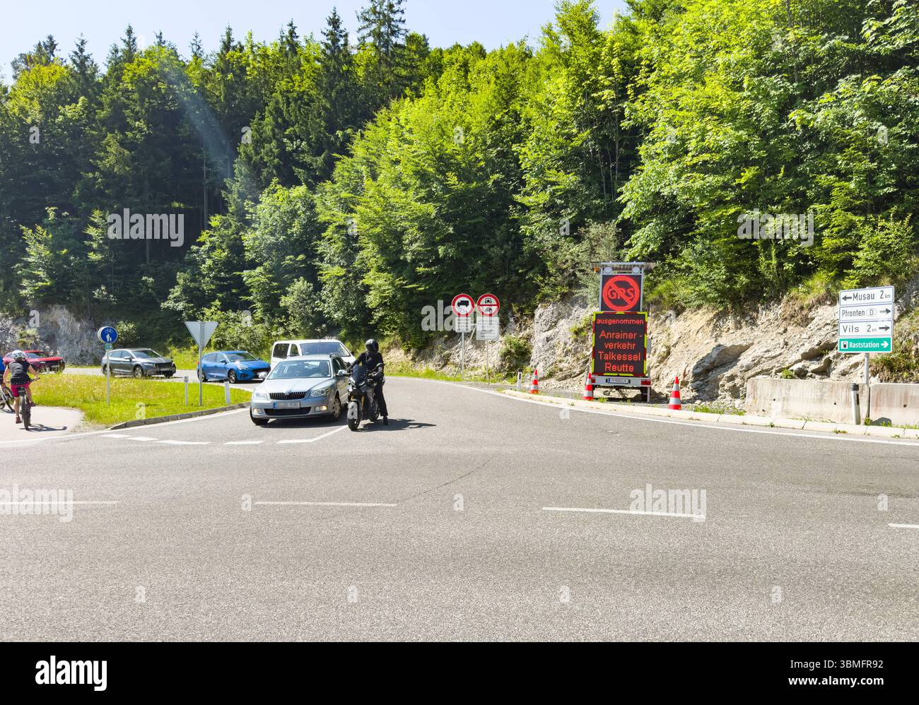 Closed secondary roads in Austria on weekends are intended to prevent ...