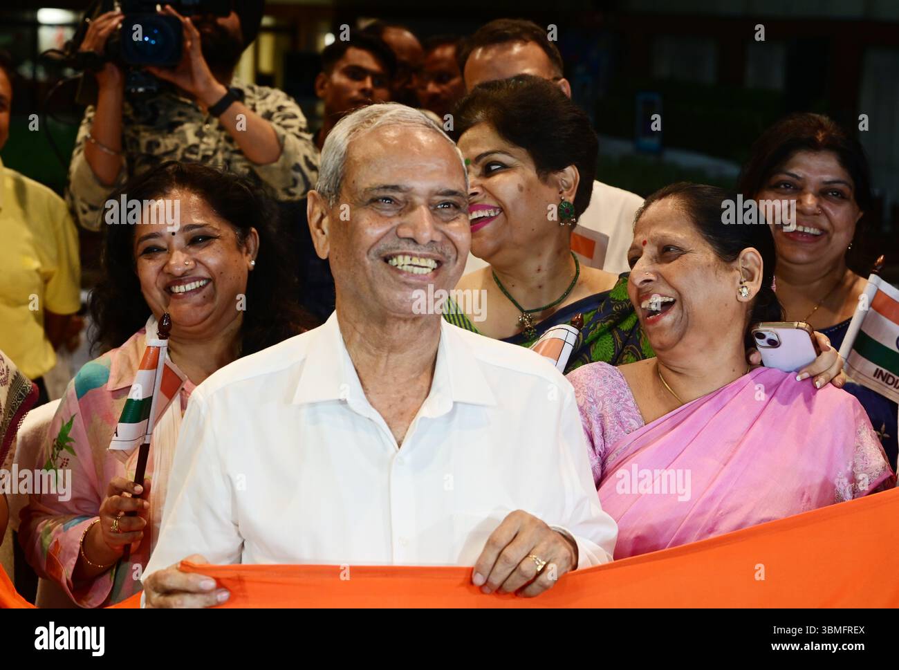 LUCKNOW, INDIA - JUNE 26: Astronaut Shubhanshu Shukla's parents ...