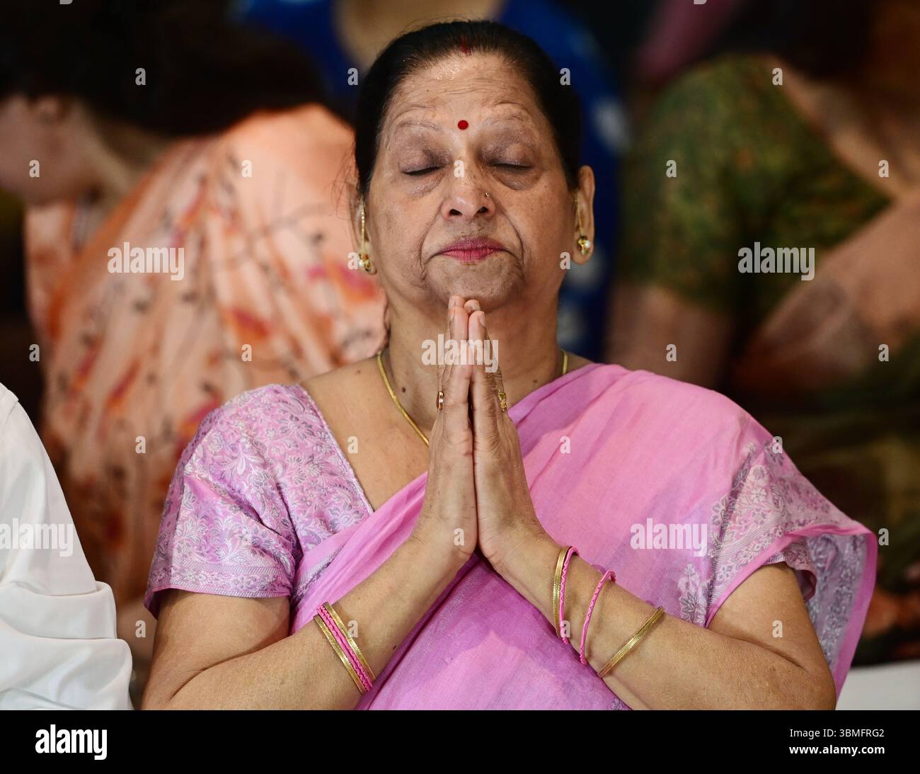 LUCKNOW, INDIA - JUNE 26: Astronaut Shubhanshu Shukla's parents ...