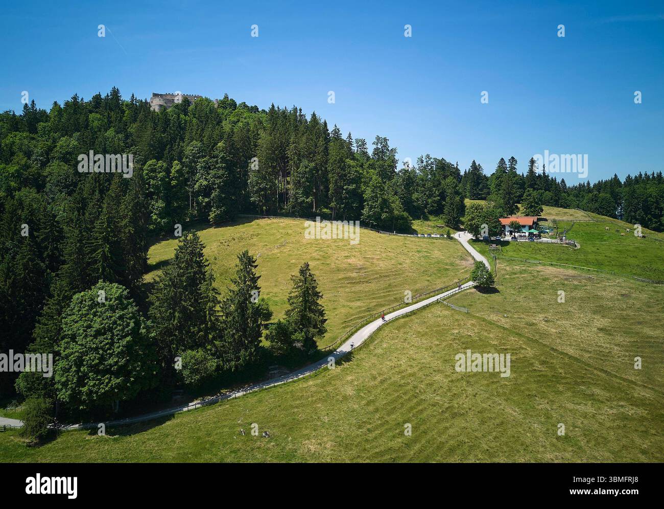 Eisenberg and Hochfreyberg castle ruins 1055m , built on Isenberch ...