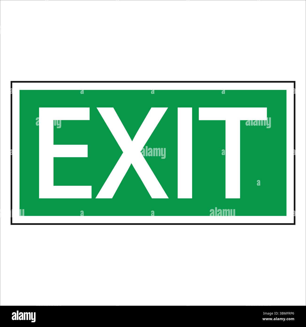 Green exit sign provides clear guidance for safe and efficient evacuation in emergencies Stock ...