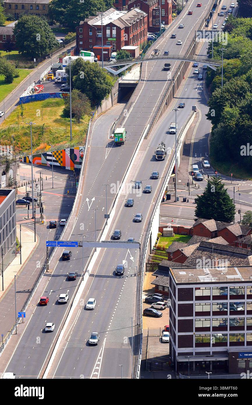 A64M York Road on Leeds Inner Ring Road,West Yorkshire,UK Stock Photo ...