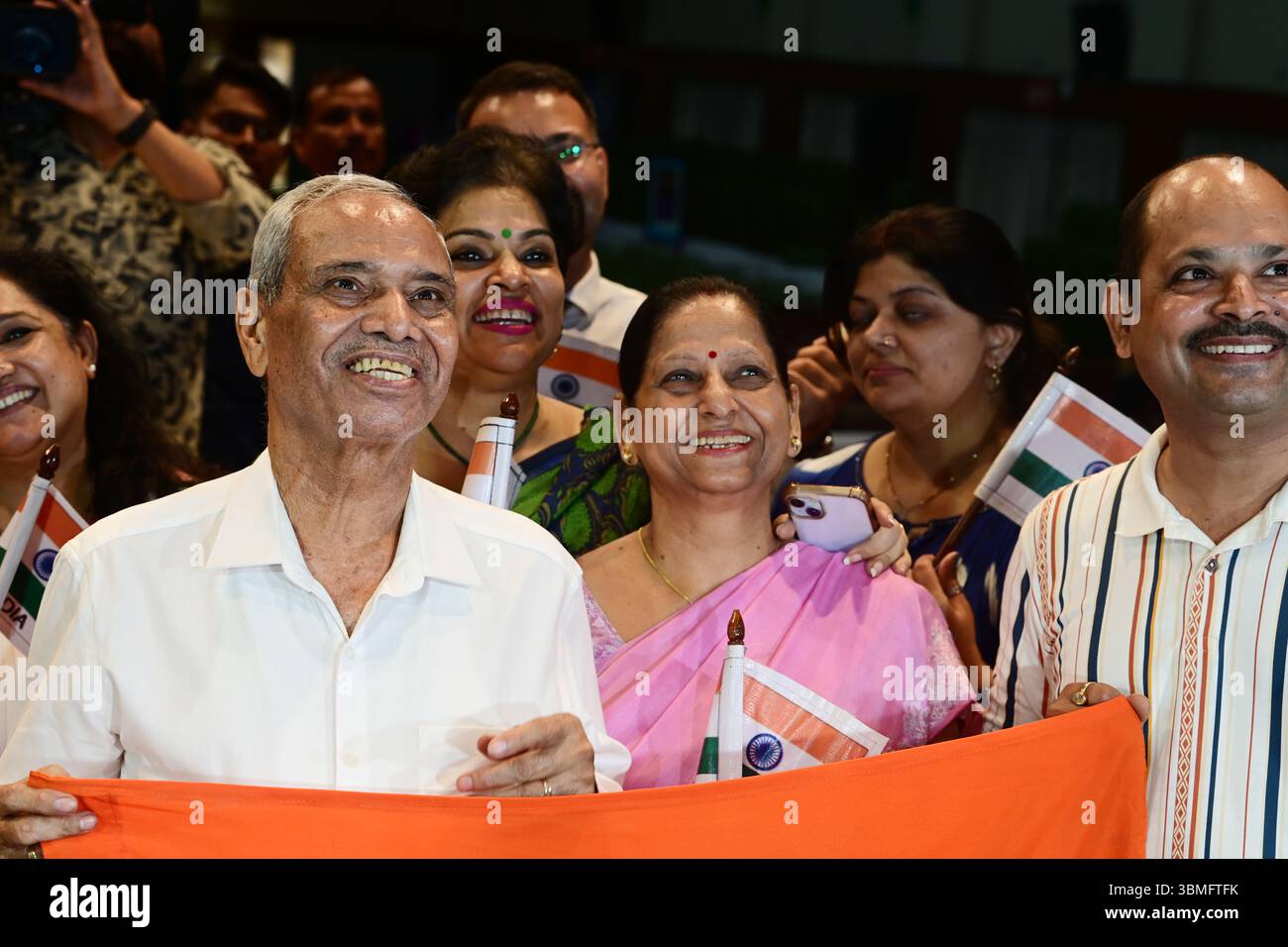 LUCKNOW, INDIA - JUNE 26: Astronaut Shubhanshu Shukla's parents ...