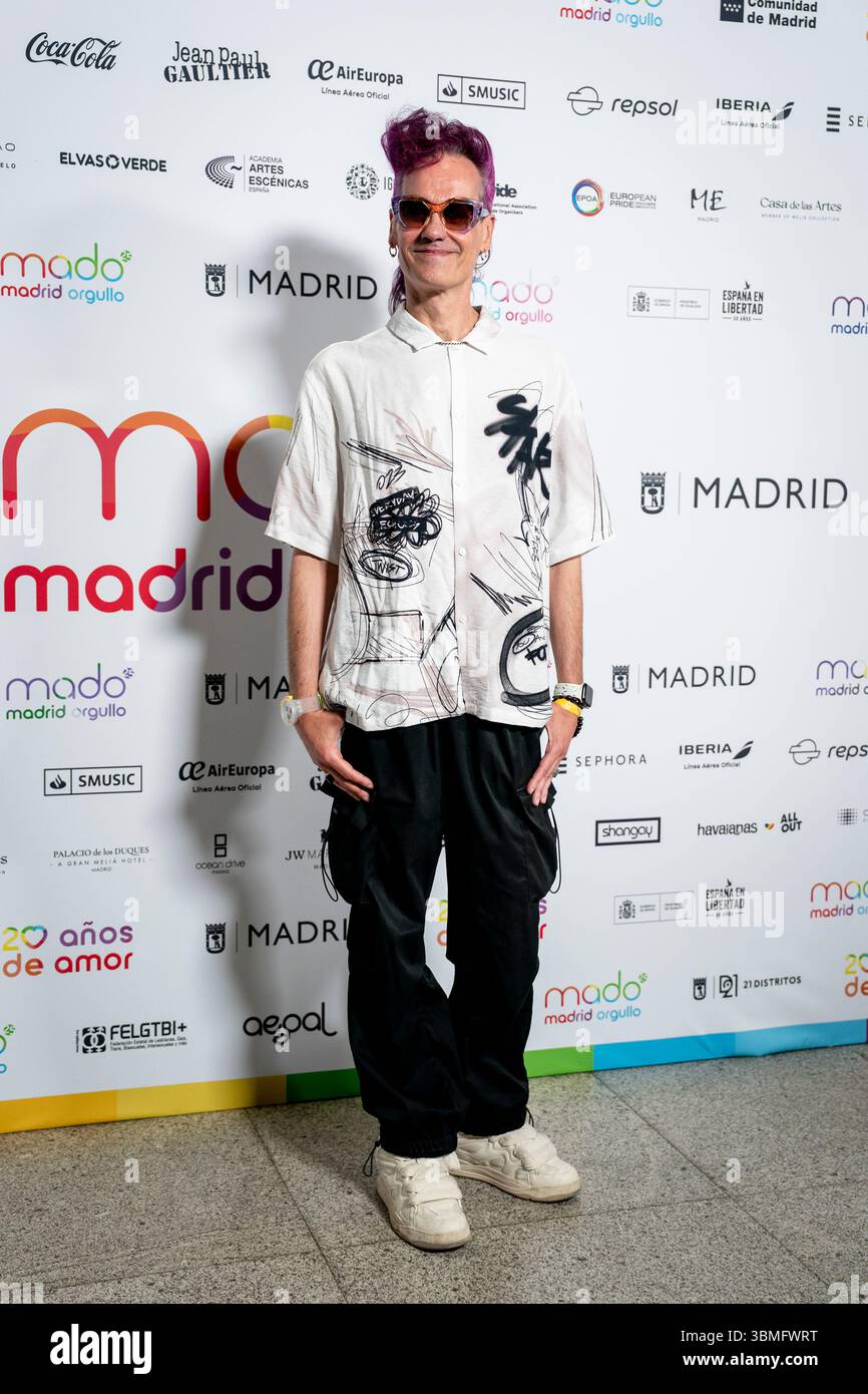 DJ Agustín Gómez Cascales during the photocall of the MADO'25 awards ...