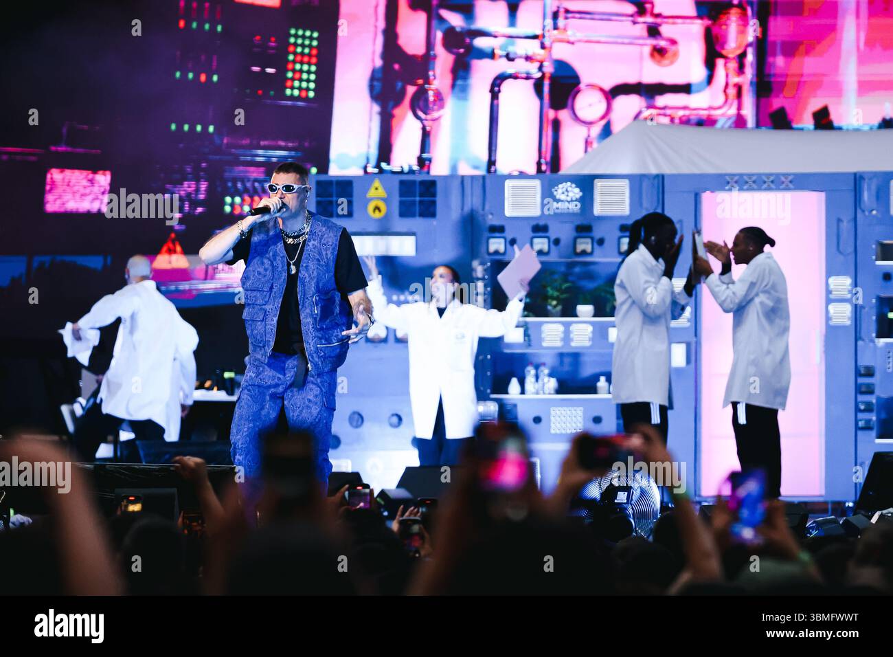 Milan, Italy. 26th June, 2025. Milan, Marracash performs in concert ...
