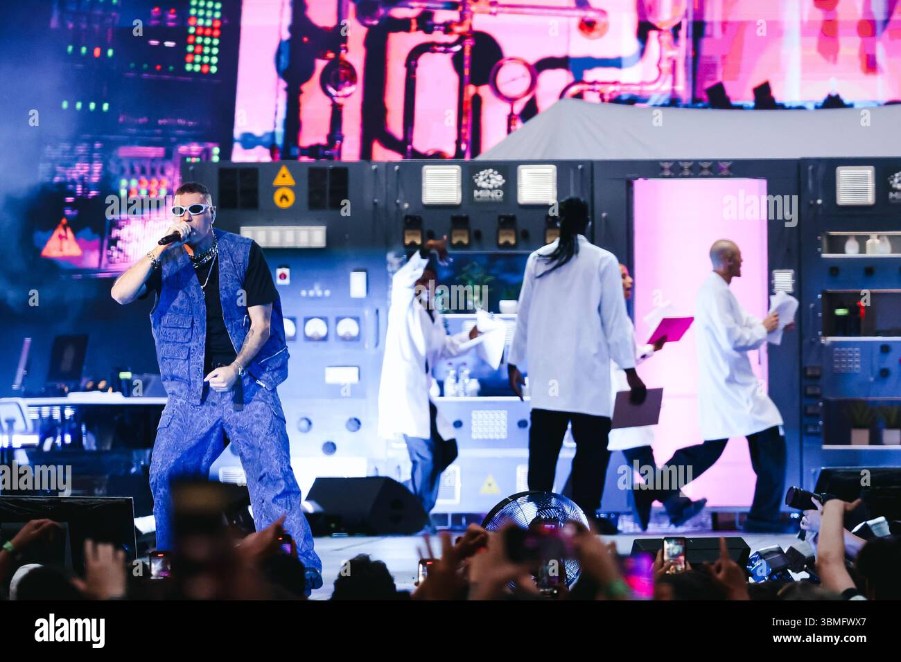 Milan, Italy. 26th June, 2025. Milan, Marracash performs in concert ...