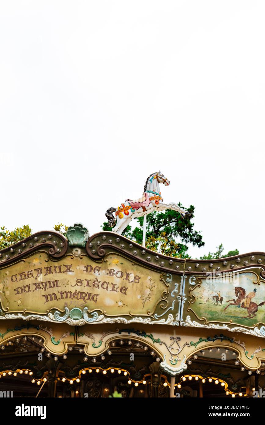 Detail of the Wilson carousel, Square Pierre-Goudouli. My wooden ...