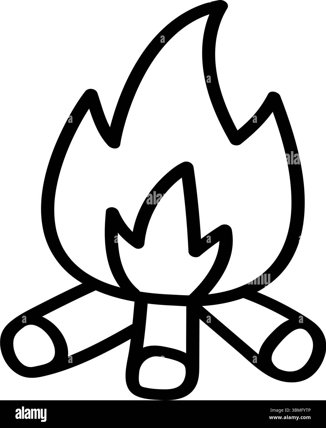 Simple clip art camping Black and White Stock Photos & Images - Alamy