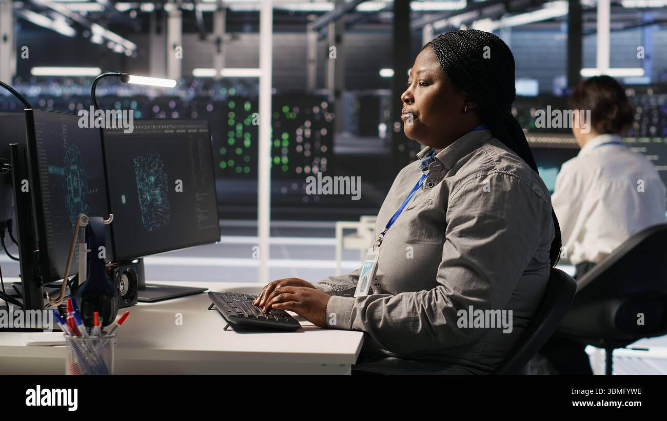 Annoyed data center employee hi-res stock photography and images - Alamy