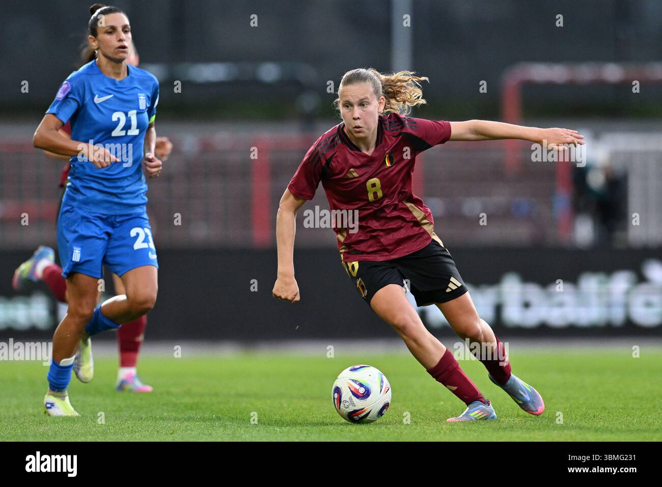 Jarne Teulings (8) of Belgium pictured during a friendly game between ...
