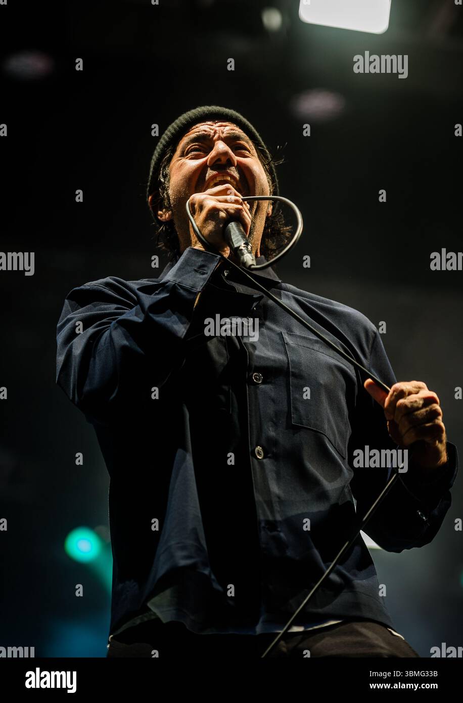 Deftones is an American alternative metal band performing live on the ...