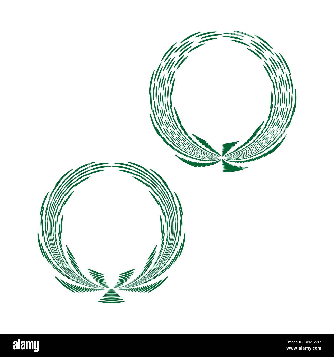 Laurel wreath collection. Victory crown symbols. Vector award frames ...