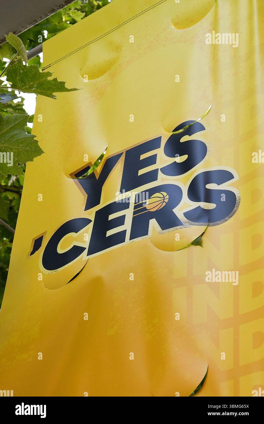 INDIANAPOLIS, IN - JUNE 10: A general view of signage for the Indiana ...