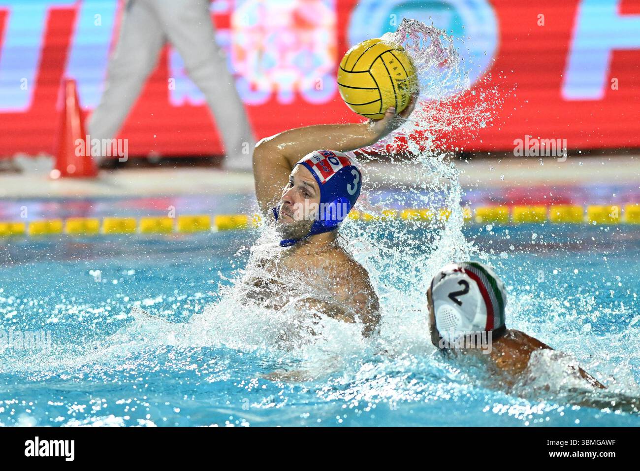 Loren FATOVIC of Croatia during the Water Polo test match between Italy ...