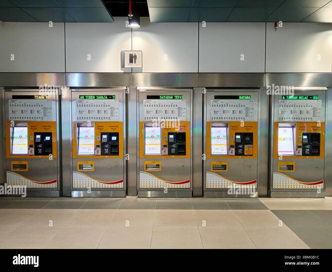 Kuala Lumpur, Malaysia - February 17, 2025: A cash token vending ...