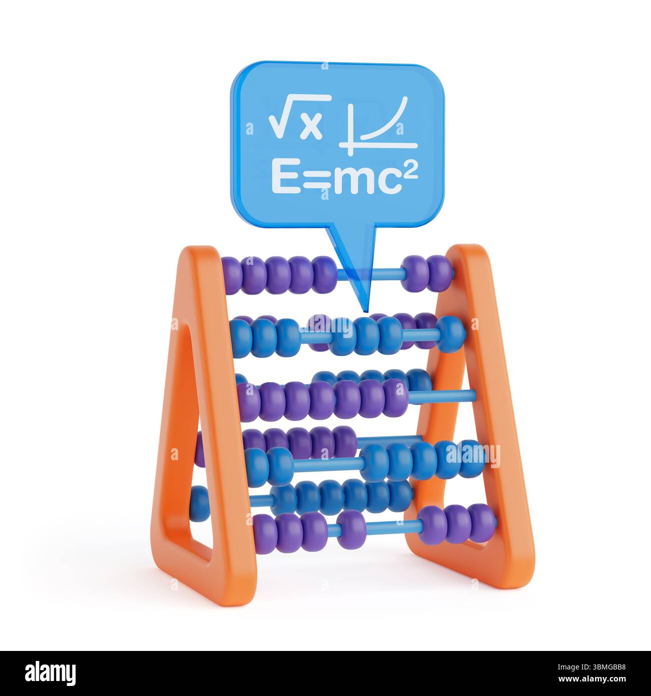 Education And Mathematics Concept. Colorful Abacus With Math Symbols In ...