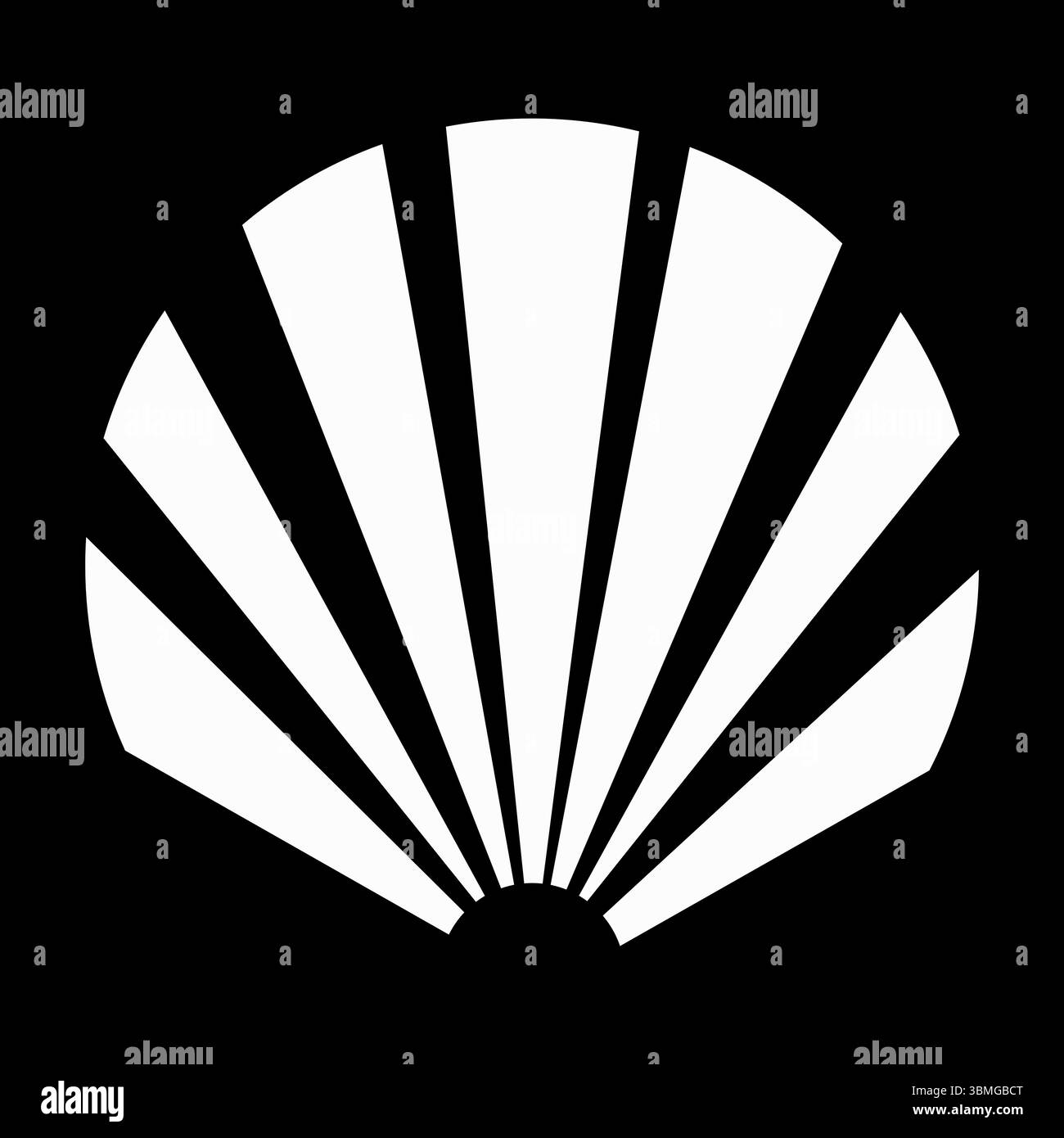 Abstract Geometric Pattern with Ray White Lines. Silhouette of Gobos ...