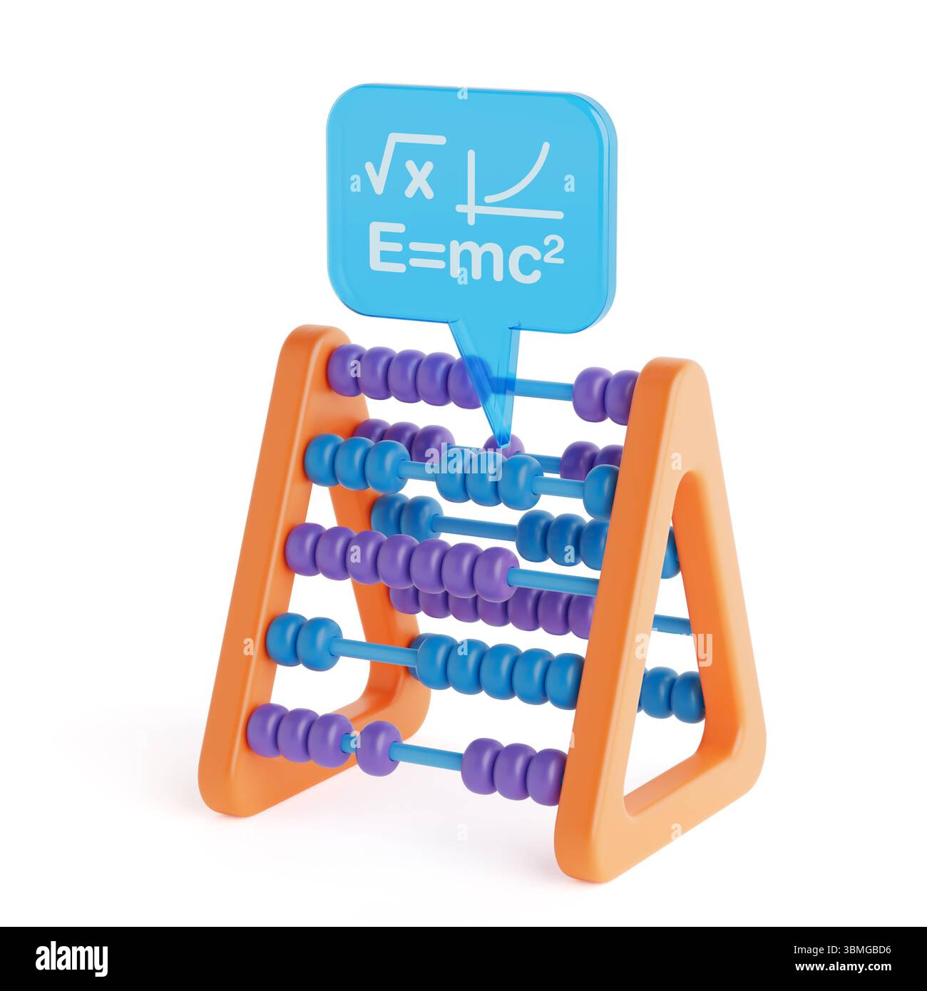 Education And Mathematics Concept. Colorful Abacus With Math Symbols In ...