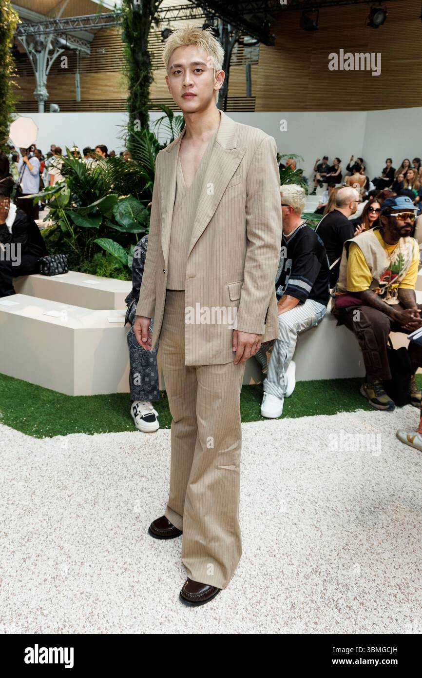 Kang Ha-neul attends AMIRI Spring-Summer 2026 runway during Paris ...