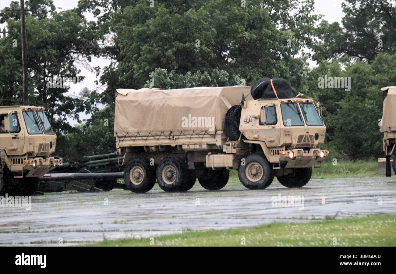 Training operations are shown at Fort McCoy, Wis., on June 23, 2025 ...