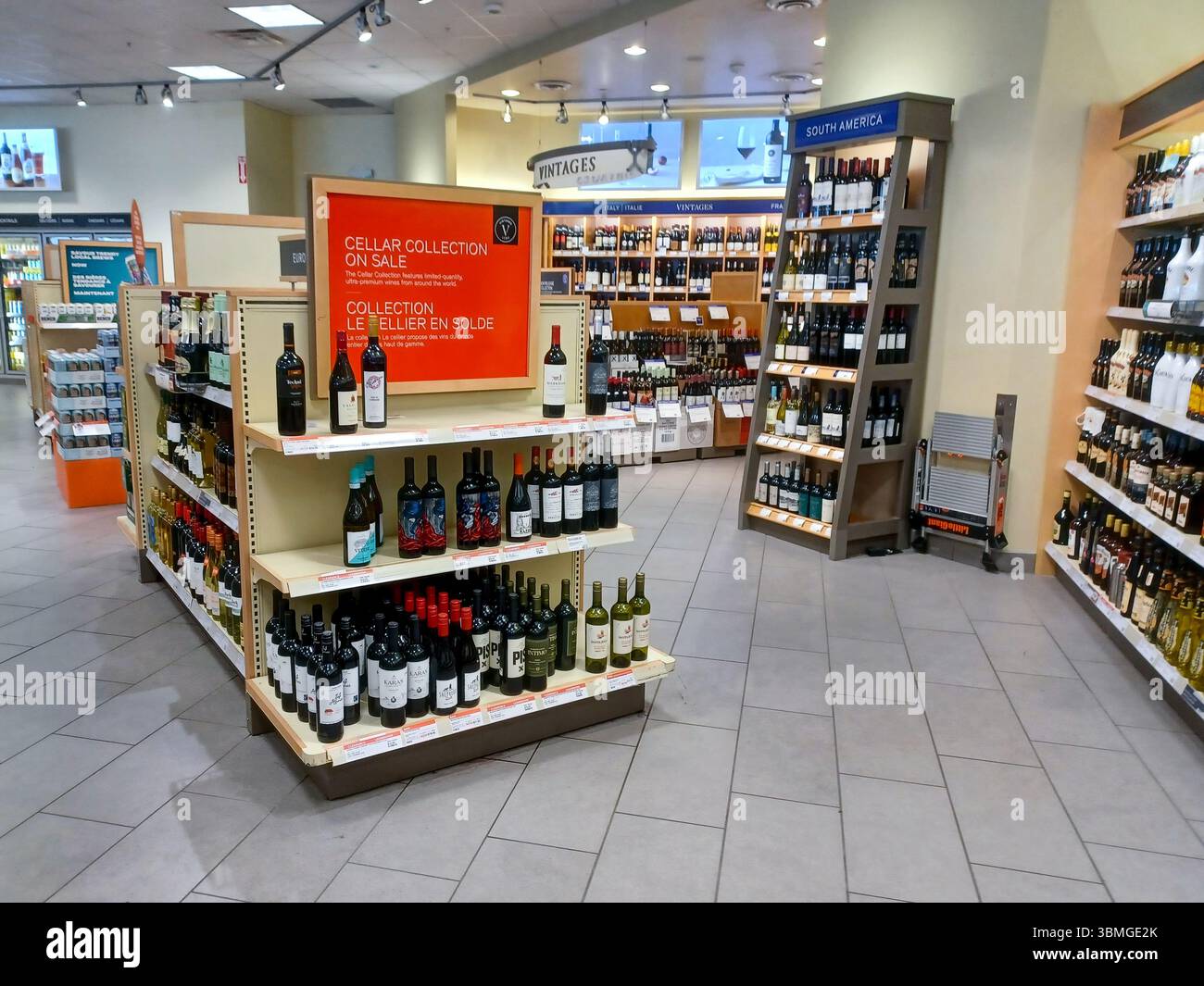 Toronto, On, Canada - November 30, 2024: Interior view of the alcohol ...