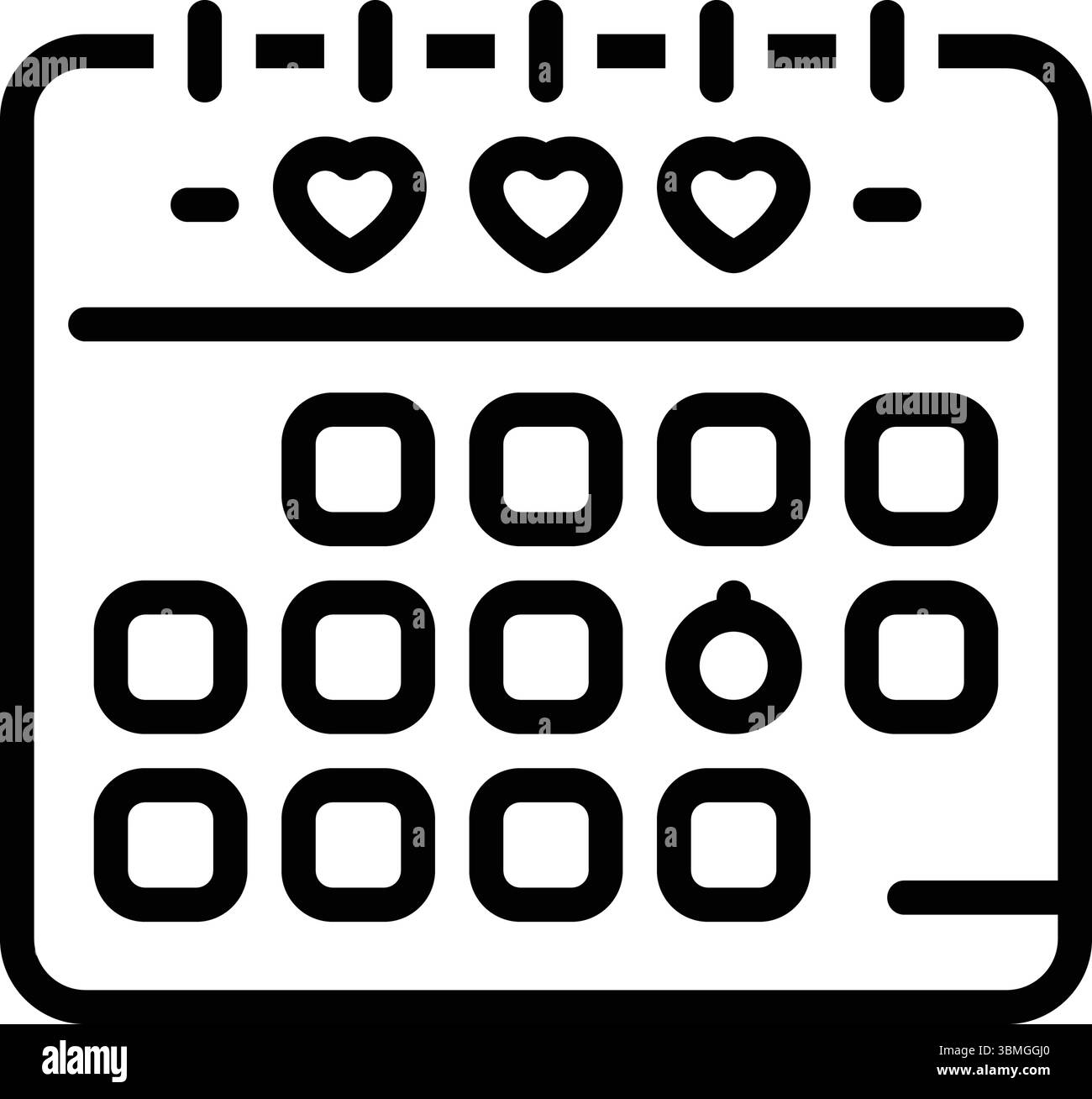 Icon wedding date Black and White Stock Photos & Images - Alamy