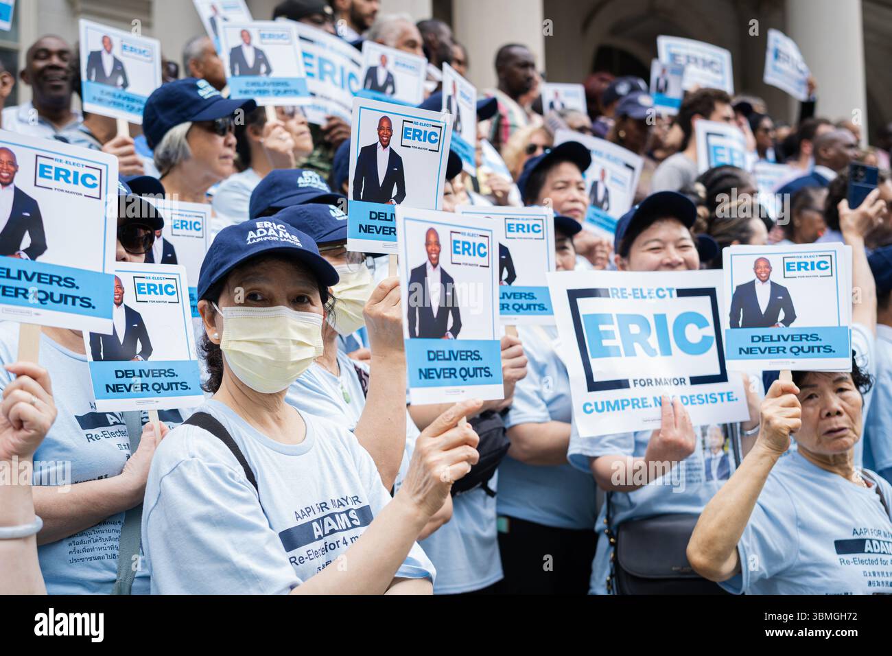 New York Ciy, USA. 26th June, 2025. Mayor Eric Adams announced his ...