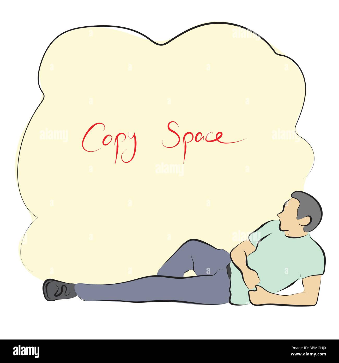 Reclining male Stock Vector Images - Alamy