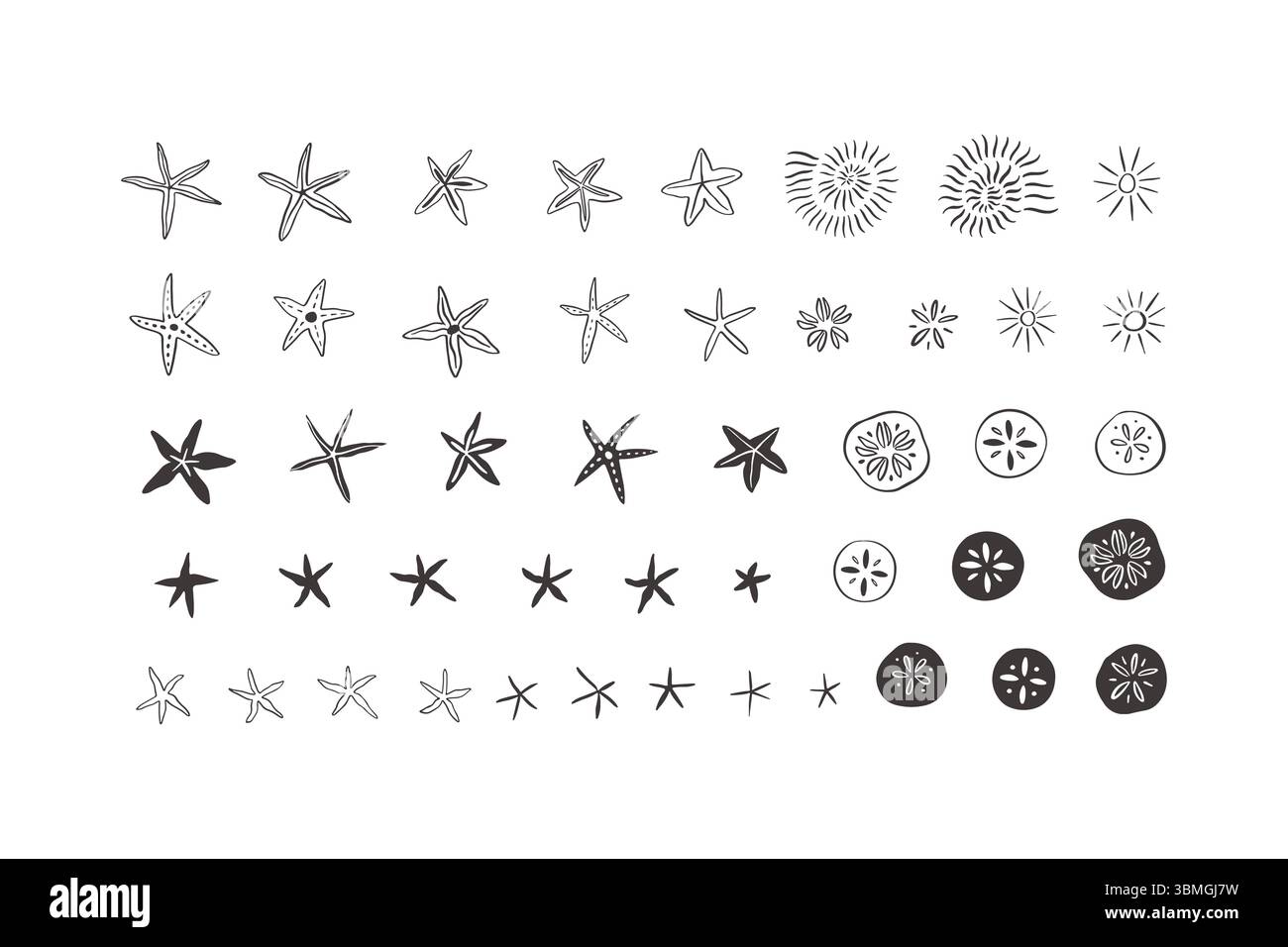 Starfish doodle Stock Vector Images - Alamy