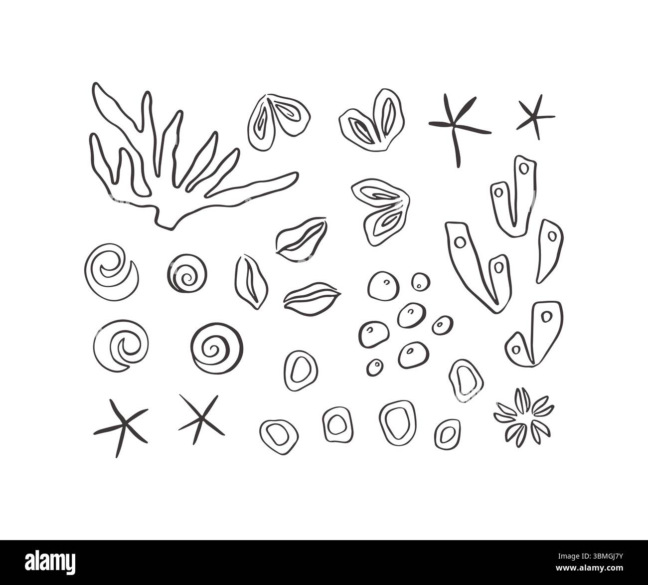 Mediterranean sea life Stock Vector Images - Alamy