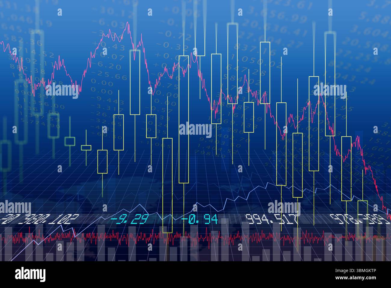 Animating graph data visualization over hi-res stock photography and images - Alamy