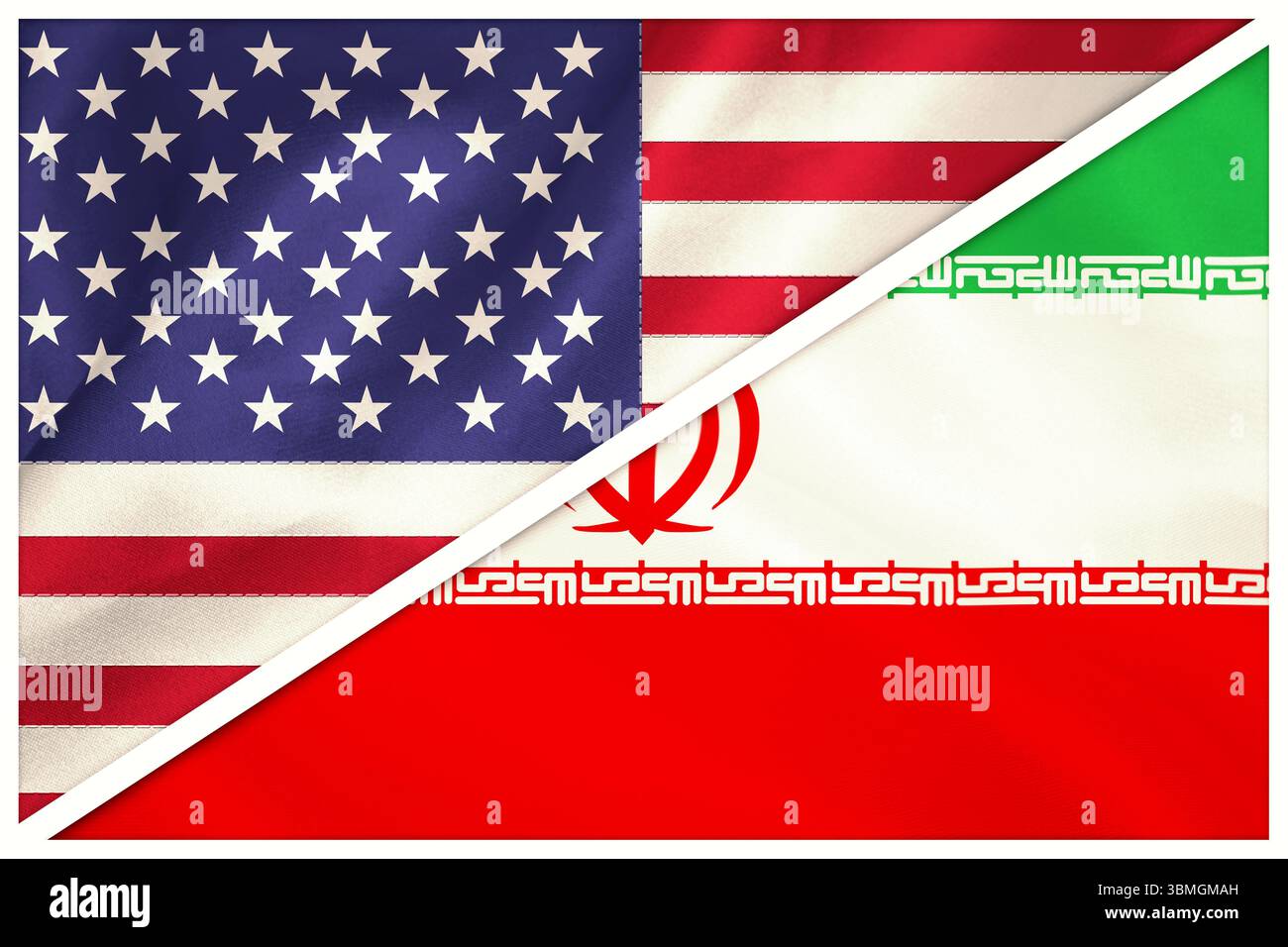 Iran and usa flags hi-res stock photography and images - Alamy