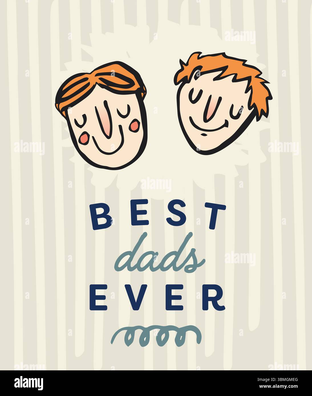 Best dad ever text on greeting card Stock Photo - Alamy