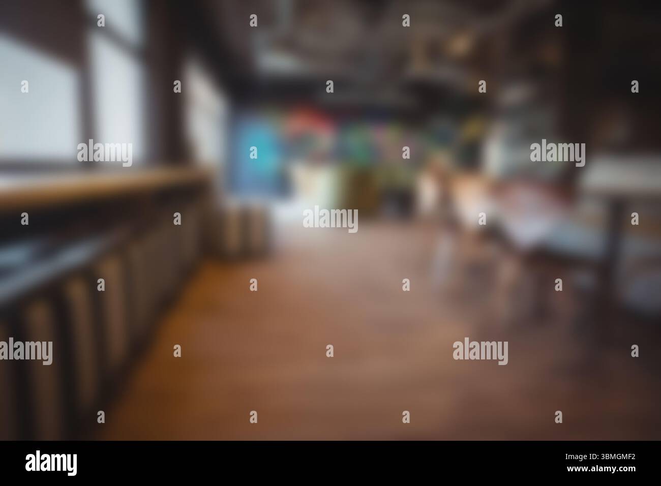 Empty tables in office cafeteria Stock Photo - Alamy