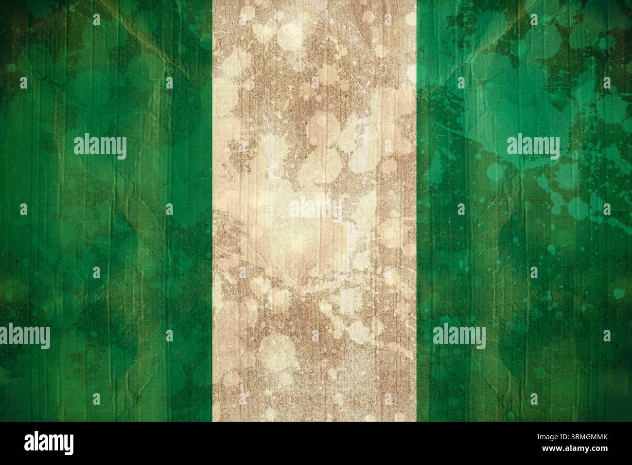 Nigeria textured flag in hi-res stock photography and images - Alamy