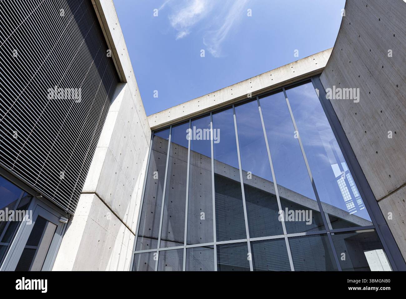 Conference pavilion, conference building, facade detail, architect ...