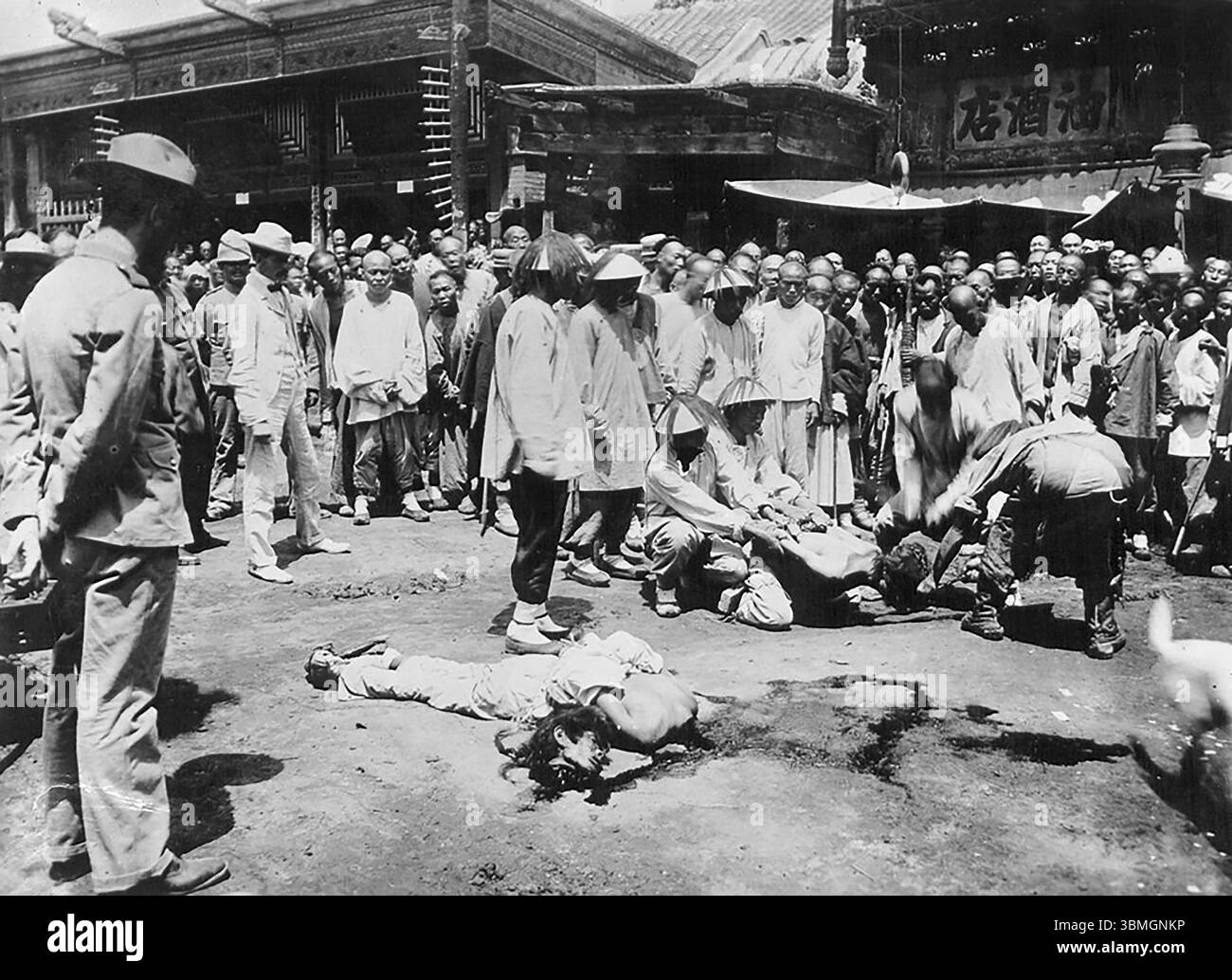 Boxer Rebellion China, execution of Chinese during the Boxer War. A ...