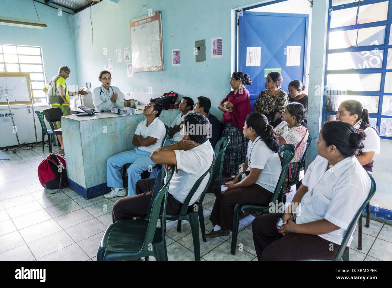 Training of indigenous midwives, health center, Lancetillo (La ...