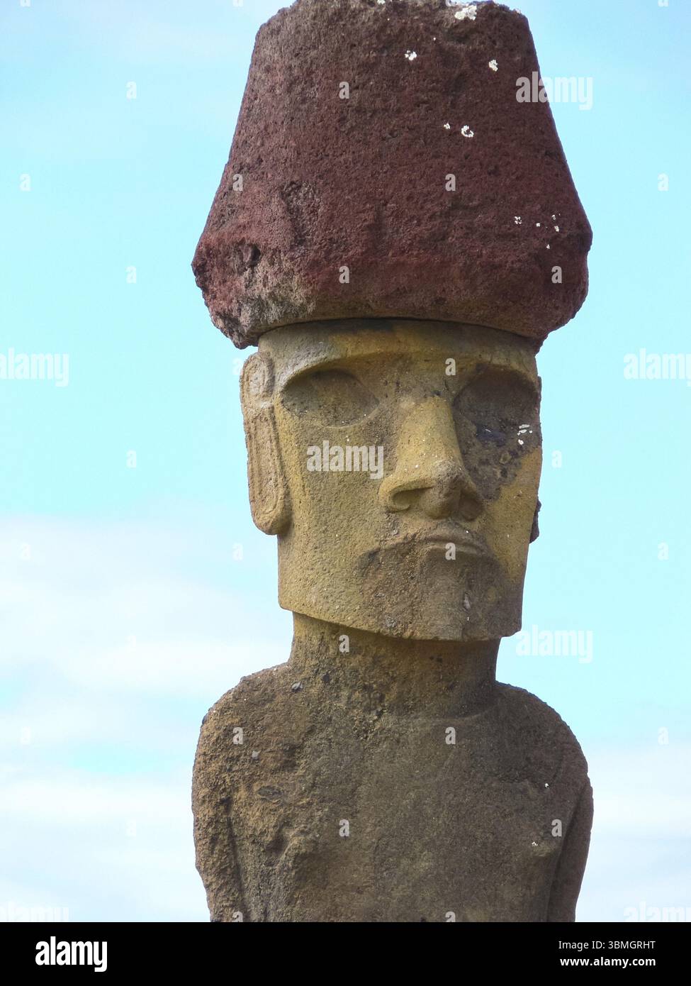 Statues of the gods of Easter Island. Ancient statues of ancient ...