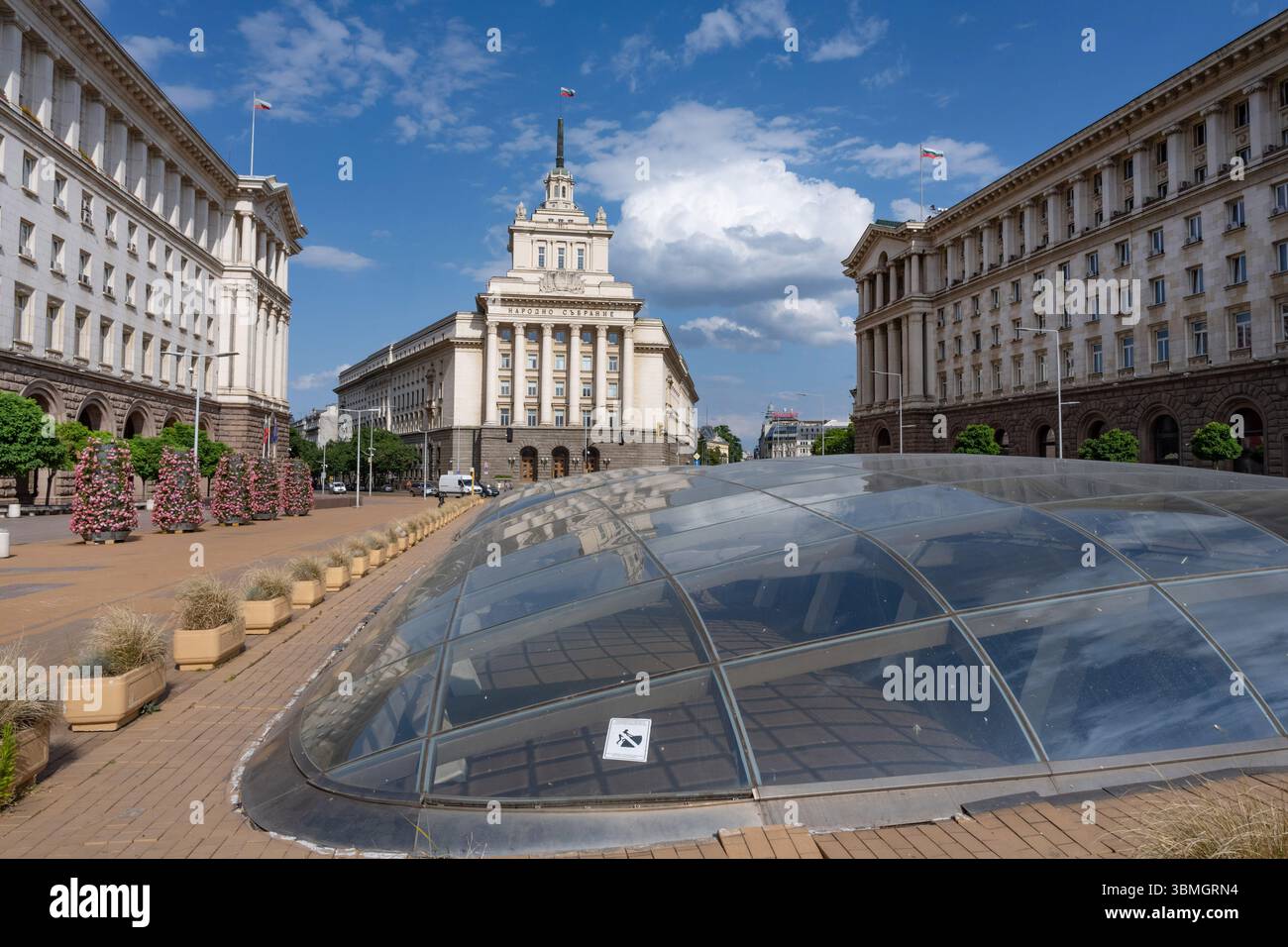 Sofia, Bulgaria. June 21st 2025. The Largo, an architectural complex of ...