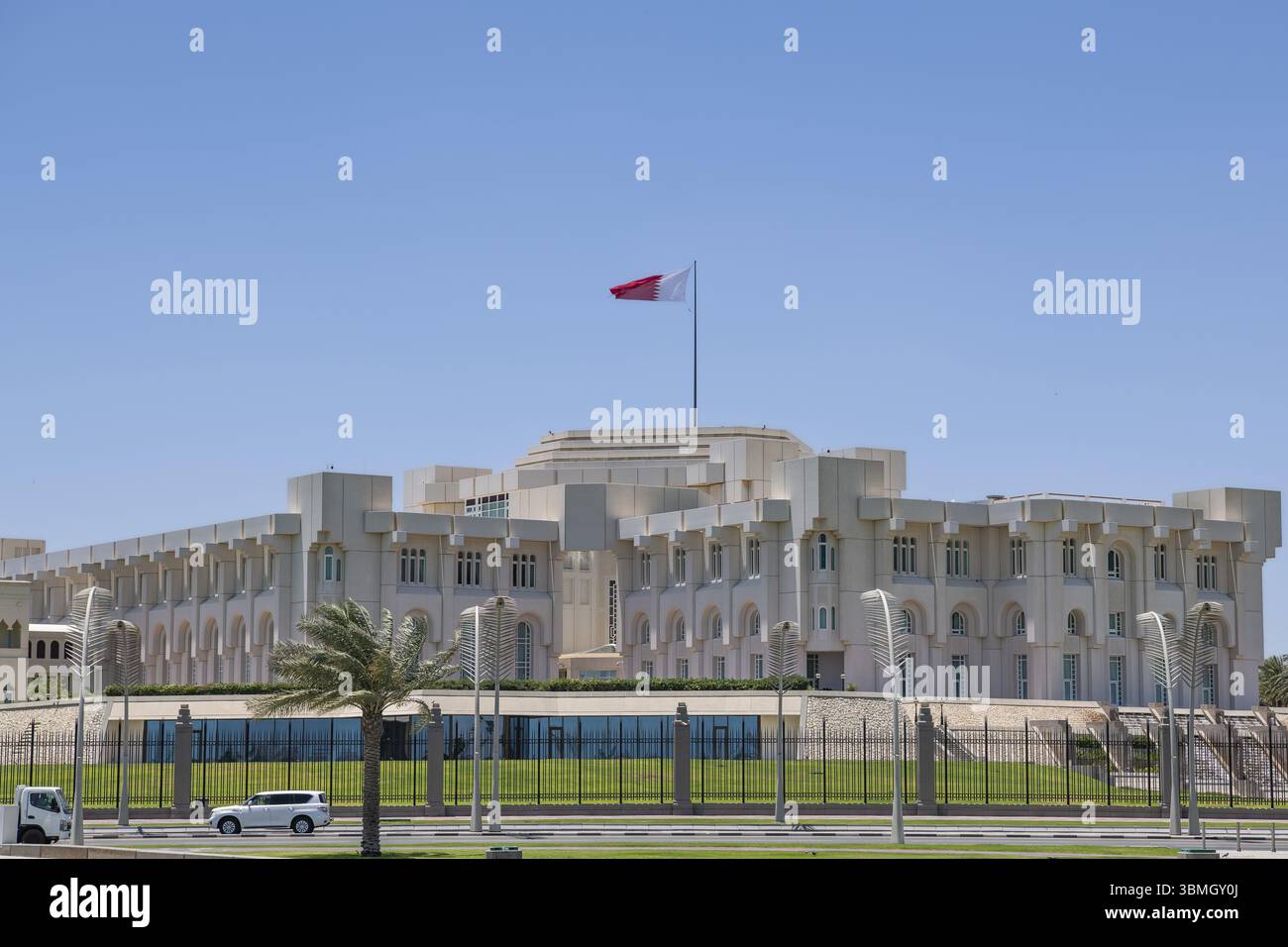 Government Palace, Doha, Qatar, Orient, Middle East, Asia Stock Photo ...