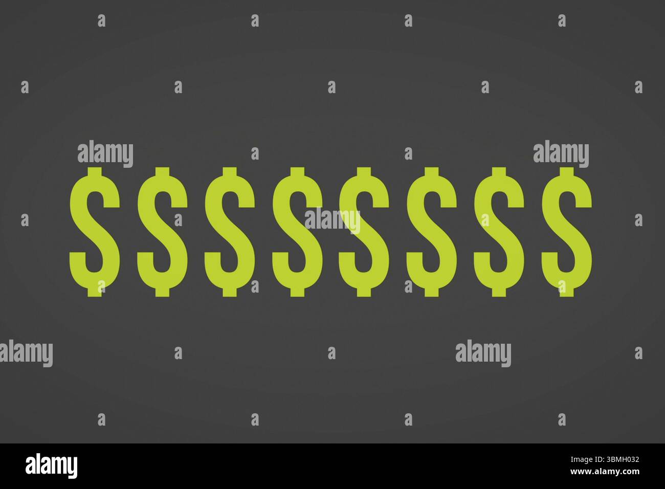 The symbol of dollars on a gray background. dollar sign Stock Photo - Alamy