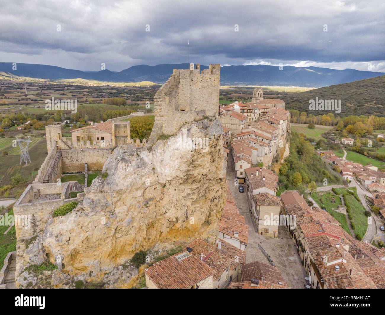 Duques de Frias castle, Frias, province of Burgos, region of Las ...
