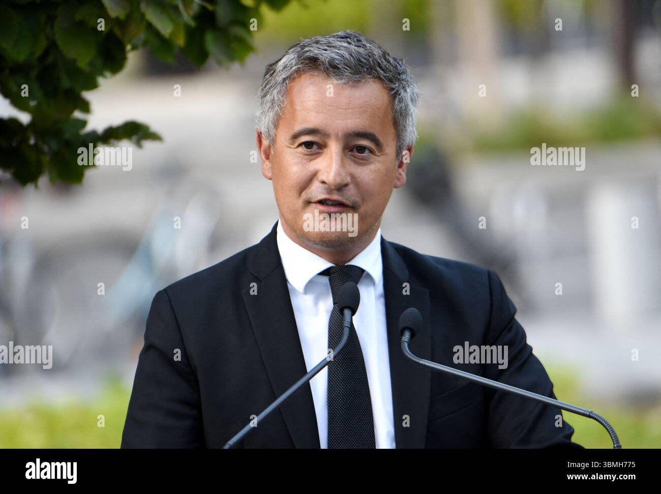 Paris, France. 26th June, 2025. Anne Hidalgo and Gerald Darmanin during ...
