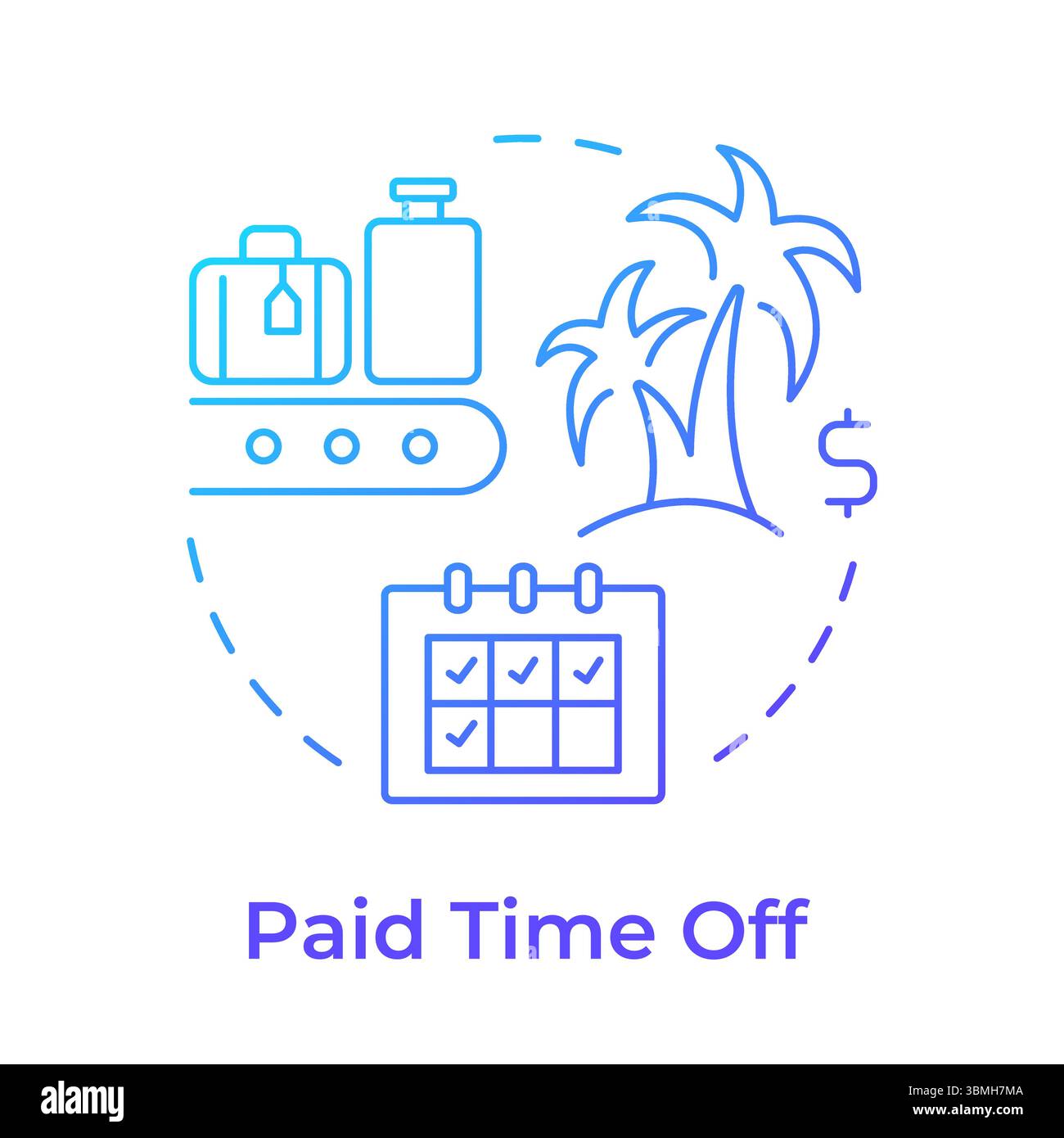 Paid time off symbol hi-res stock photography and images - Alamy